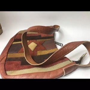 Bags | Vintage Leather Aztec Style Purse | Poshmark